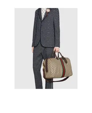 Gucci Gg Supreme Ophidia Medium Duffle Bag