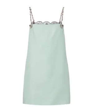 Valentino Garavani Crepe Couture Embellished Minidress