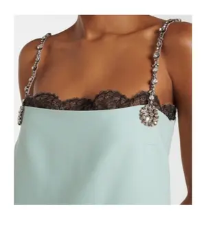 Valentino Garavani Crepe Couture Embellished Minidress