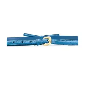 Prada Bow Detail Slim Buckle Belt