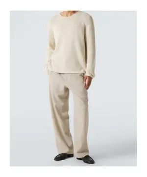 THE ROW Toril Linen-blend Wide-leg Trousers