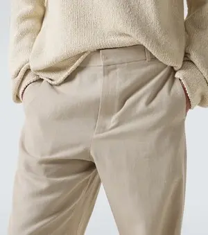 THE ROW Toril Linen-blend Wide-leg Trousers
