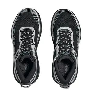 Hoka One One Bondi 7 Cushioned Athletic Sneakers - Black