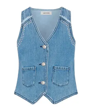 Zadig&Voltaire Studded Denim Vest