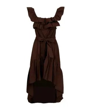 ANIYE BY Ruffled Dress - Brown