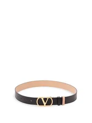 Valentino Garavani Vlogo Signature Buckle Belt