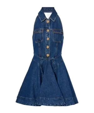 SELF-PORTRAIT Denim Dress - Blue