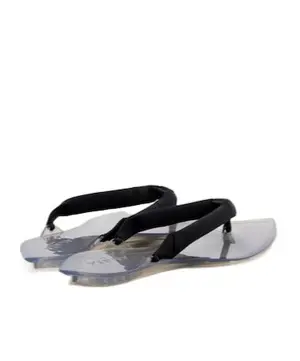 Alaïa Satin Invisible Thong Sandals