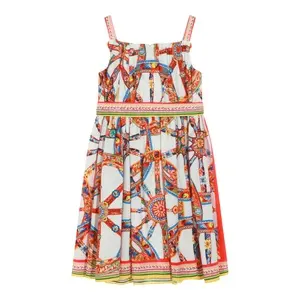 Dolce & Gabbana Carretto-print Poplin Dress