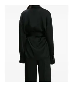 Victoria Beckham Pyjama Wrap Blouse With Shawl Collar