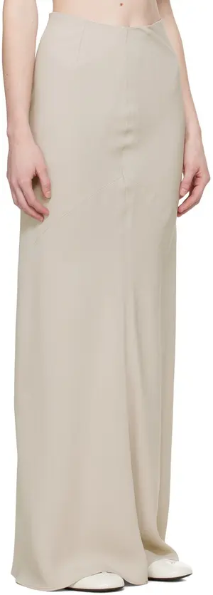 Ami Bias-cut Flared Maxi Skirt
