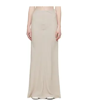 Ami Bias-cut Flared Maxi Skirt