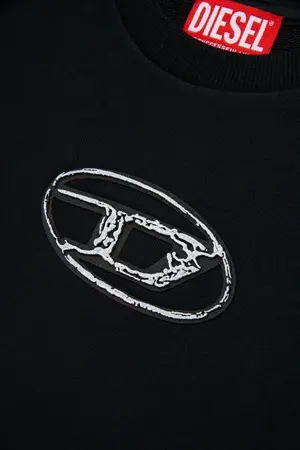 DIESEL® Sboxtq22 Over Oval D Logo-embroidered Sweatshirt