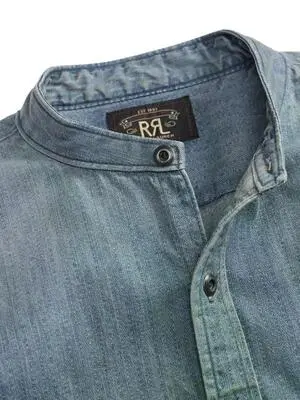 Ralph Lauren Band-collar Patch-pocket Shirt