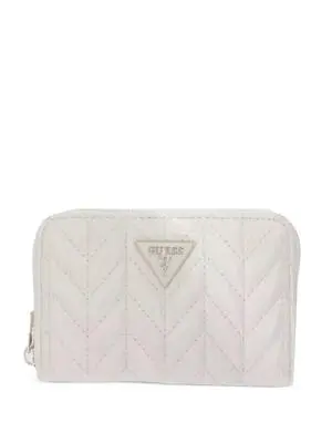 Guess Cheryl Chevron-quilted Wallet - White