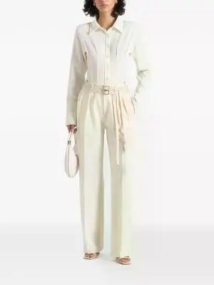 Maniere De Voir Textured Pants For Women