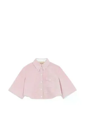 Valentino Garavani Cropped Checked Shirt