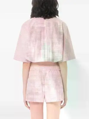 Valentino Garavani Cropped Checked Shirt