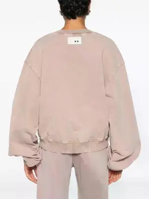 THE M.. Hercules V-neck Puff-sleeve Sweater