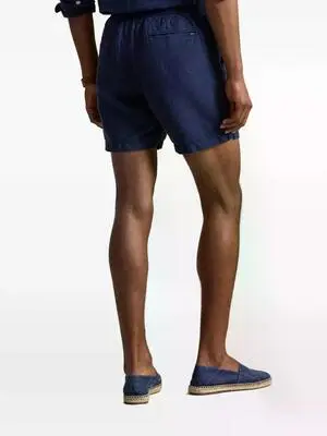 Polo Ralph Lauren Embroidered Drawstring Shorts - Blue