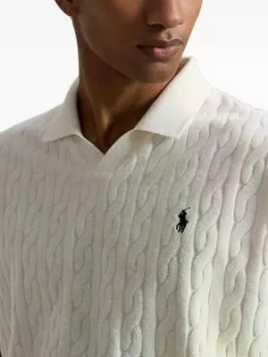 Polo Ralph Lauren Cable Knit Johnny Collar Sweater