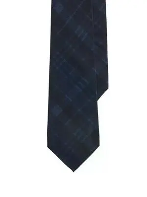 Ralph Lauren Purple Label Plaid Silk-twill Tie - Blue