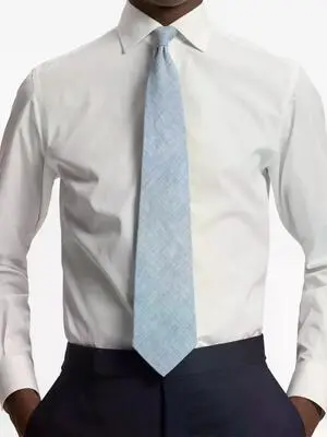 Ralph Lauren Purple Label Linen-blend Délavé Tie
