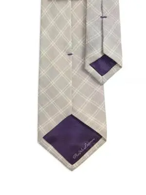 Ralph Lauren Purple Label Windowpane Check Tie