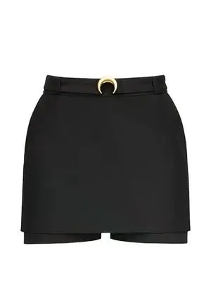 MARINE SERRE Tailored Moon Belted Mini Skort