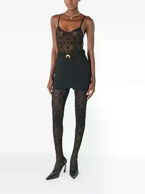 MARINE SERRE Tailored Moon Belted Mini Skort