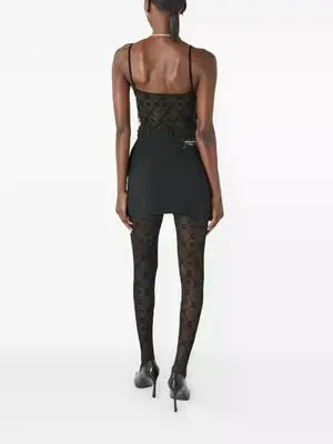 MARINE SERRE Tailored Moon Belted Mini Skort