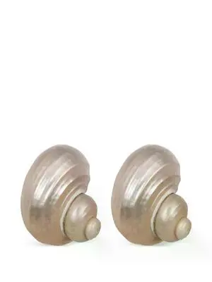 JENNIFER BEHR Luca Shell Motif Earrings - Neutrals