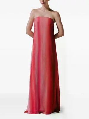 BAOBAB Nara Strapless Ombre Maxi Dress - Red