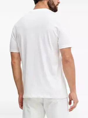 Armani Exchange Logo-embroidered T-shirt