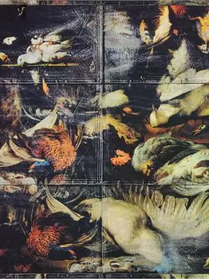 MAISON MARGIELA Printed Silk Scarf - Black