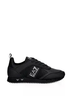 EA7 Logo Print Panelled Sneakers