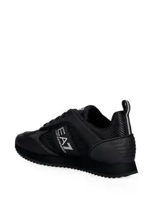 EA7 Logo Print Panelled Sneakers