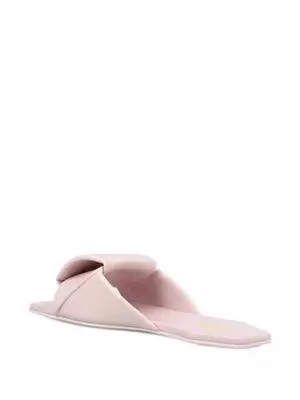 Loewe Padded Square-toe Slides - Pink