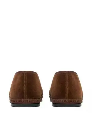SCAROSSO William Iv Velvet Slippers - Brown