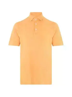 Fedeli Short-sleeve Polo Shirt - Orange