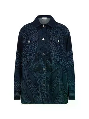 Alberta Ferretti Jacquard Denim Jacket