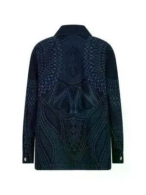Alberta Ferretti Jacquard Denim Jacket