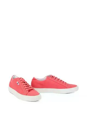 Fedeli Low-top Cotton Sneakers - Red