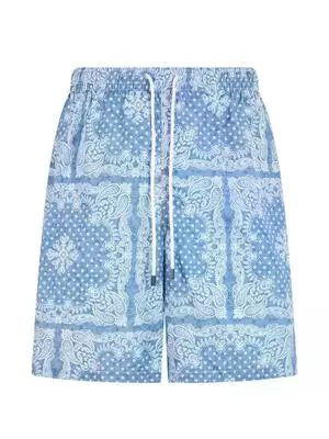 Fedeli Paisley Print Swim Shorts