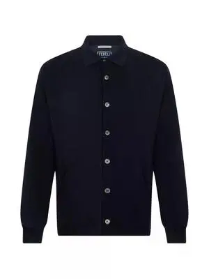 Fedeli Virgin Wool Button-up Sweater