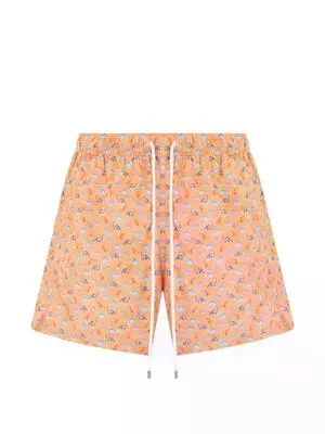 Fedeli Swim Shorts With Dinosaur Print