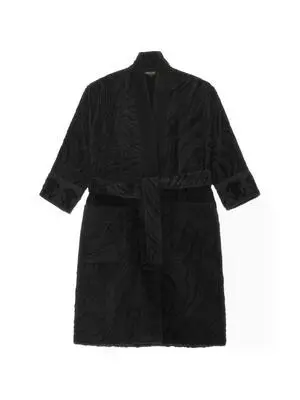 Roberto Cavalli Zebra-pattern Rhinestone-detail Bathrobe
