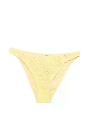 Karl Lagerfeld Crochet Ring Detail Bikini Bottoms - Yellow