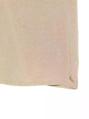 Karl Lagerfeld Cowl Neck Linen Tank