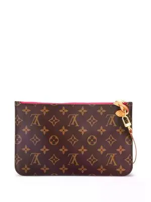 LOUIS VUITTON Monogram Canvas Large Pouch - Brown